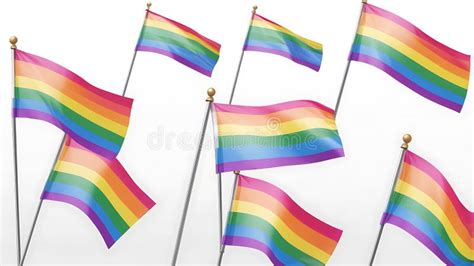 Lgbt Community S With Pride Flags Gay Lesbian Bisexual Homosexual