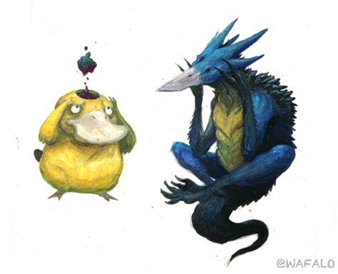 Psyduck And Golduck [oc] R Pokemon