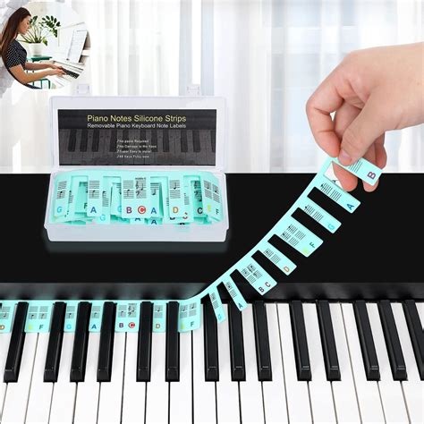 Съемные наклейки для заметок на клавиатуре пианино для 88 клавиш не требующие вставки
