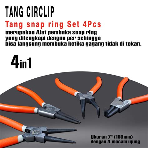 Jual Tang Ring Snap 7 Inch Tang Circliptang Penjepit Bengkok Tang