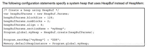 Sysbios内存管理sysbios Heap Csdn博客