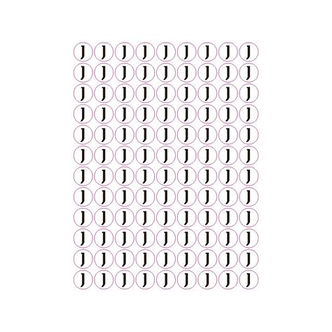 영어알파벳 J 원형 스티커 지름2cm 가게스티커 에덴티엠주 보안스티커 산업안전라벨un라벨롤라벨 전문