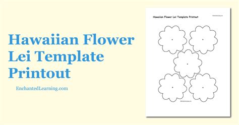 Hawaiian Flower Lei Template Daisy Lei Wright Flower Company