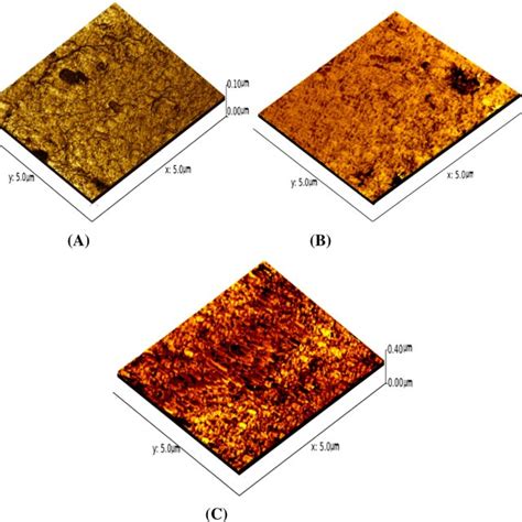 3d Afm Surface Roughness For An Spe Biosensor Developed From
