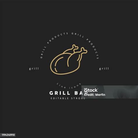 고기와 그릴 카페 또는 레스토랑에 대한 벡터 아이콘 및 로고 가정 주방에 대한 스톡 벡터 아트 및 기타 이미지 가정 주방 가정의 방 고기 Istock