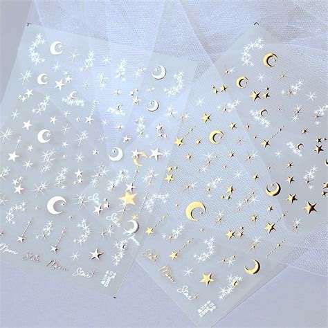 3d엠보 네일 스티커 154 트윙클 별빛 달