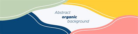 추상 유기 물결 모양 배경 손으로 그린 생생한 색상 수평 배너 뉴스 레터 웹 헤더 소셜 미디어 게시물 프로모션 배너 벡터 일러스트 레이 션 평면 디자인 3월에 대한 스톡