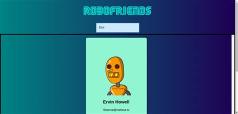 GitHub Coderrsid RoboFriends Working Of Project
