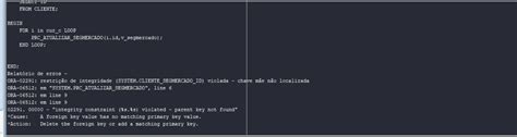 Estou Tendo Um Problema Para Rodar Meu Script Oracle Plsql Cursor E