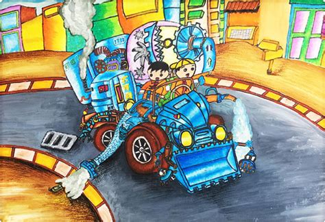 儿童科幻画作品赏析——创意无限，精彩纷呈！ 中国少儿艺教网 赏析