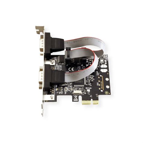 Secomp Value Pci Express Adapter 2x Serial Rs232 D Sub 9 Ports