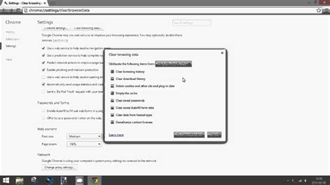 Google Chrome How To Clear History Cache And Cookies YouTube