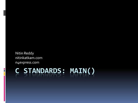 c standards main pptx