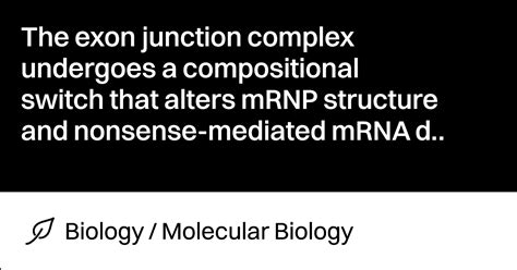 The Exon Junction Complex Undergoes A Compositional Switch That Alters Mrnp Structure And