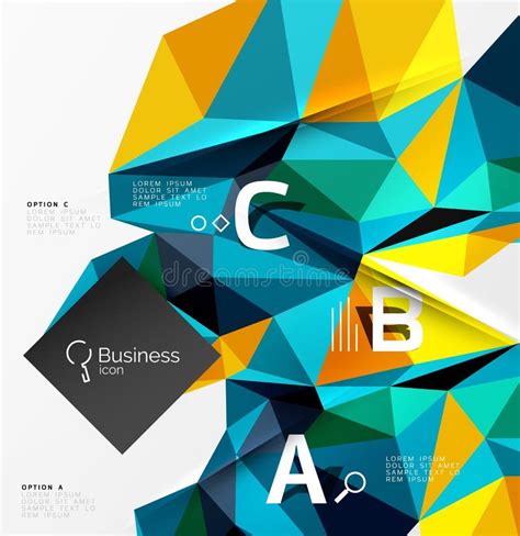 Triangle Mosaic Vector Abstract Template Stock Vector Illustration Of Background Effect 86075519