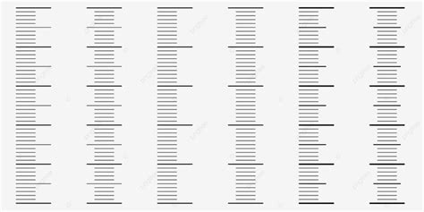 Set Seamless Vertical Scale For An Analog Meter Ruler Industry Accuracy Png And Vector With