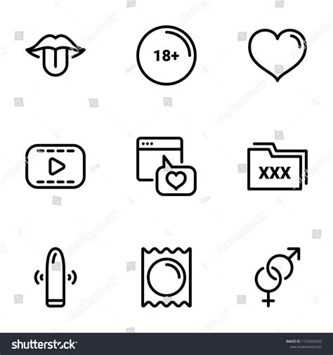 Set Black Vector Icons Isolated On Stock Vector Royalty Free Shutterstock