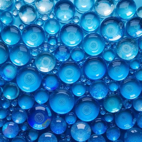 Free Azure Bubble Mosaic Image Blue Marbles Translucent Download