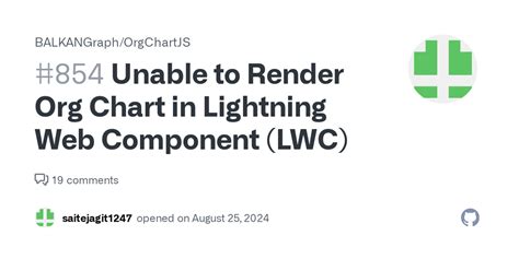 Unable To Render Org Chart In Lightning Web Component Lwc · Issue 854 · Balkangraph