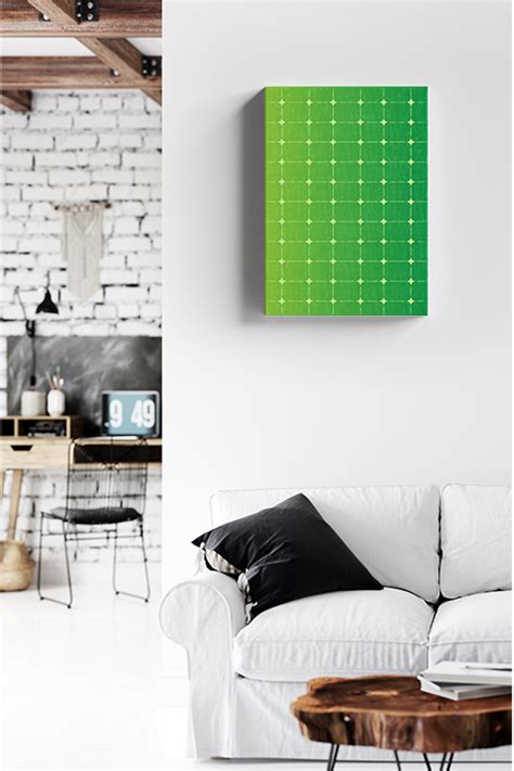 Abstract Green Gradient Canvas Artdesign