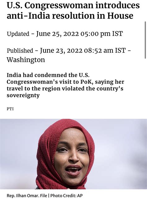 Ilhan Omar Thread Recently Us Politician Ilhan Omar Was In News Due