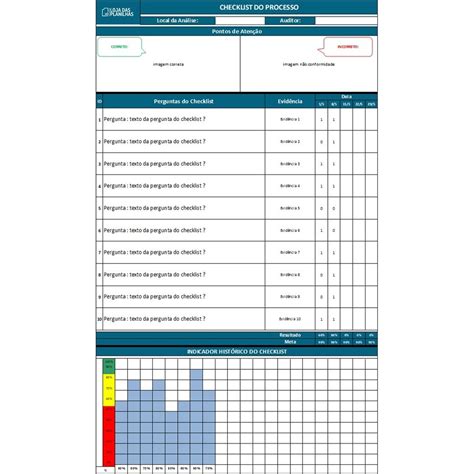 Planilha Checklist Em Excel