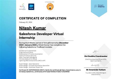 Nitesh Gupta On Linkedin Salesforcedeveloper Salesforce Internship Techindustry