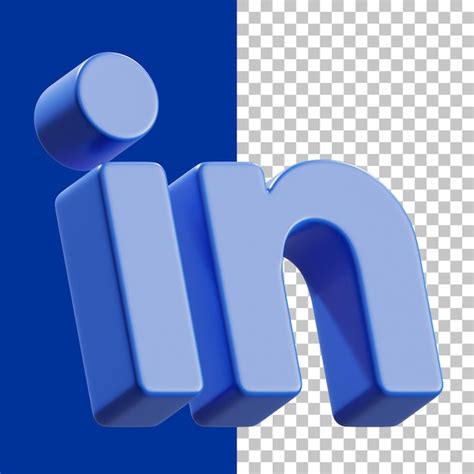 Premium Psd Linkedin Logo 3d Icon Render Image