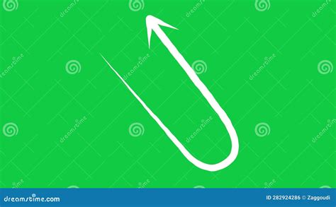 Set Of 20 Hand Drawn Scribble Arrows Pack In Green Screen Stock Footage