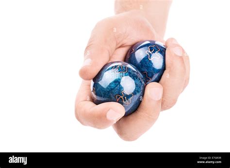 Hand Holding Two Balls Cut Out Stock Images And Pictures Alamy