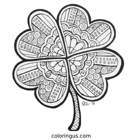 Free Printable Shamrock Coloring Page Free Printable Pdf