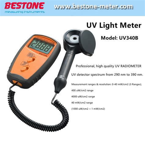 Uv Light Meter Radiometer Detector Environmental Measurement