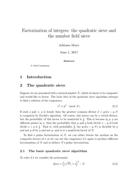 the quadratic sieve pdf prime number ring mathematics