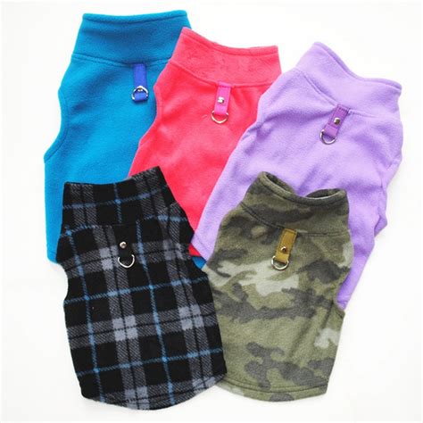 Badu Bg Топли зимни дрехи за кучета Поларена жилетка за куче Кученце Поларено облекло Мек