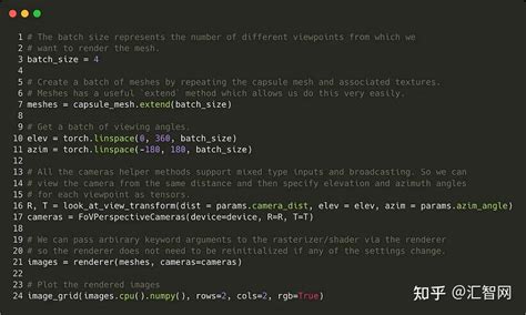 pytorch3d多视角渲染 obj模型 知乎