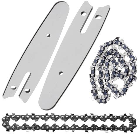 Sabre Com Corrente 14 Dentes Kit 2 Uni Mini Motosserra Reposiçao 4