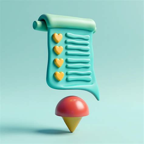 Playful 3d Interface Design With Floating Elements Premium Ai