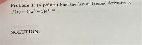 solved problem 1 6 ﻿points ﻿find the first and second