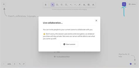 Javascript Excalidraw React Component With Collaboration Feature