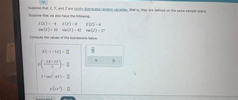 Solved Suppose That Xy And Z Are Jointly Distributed