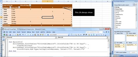 Pivot Table Filter Wrongly Using Excel Vba Stack Overflow