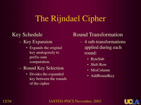 Ppt Parallel Analysis Of The Rijndael Block Cipher Powerpoint