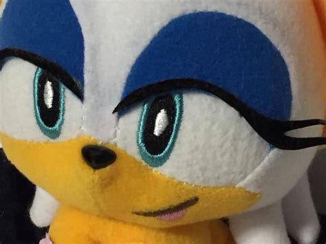 Rare Sonic X Rouge Bat Plush Sega Prize Vol 2 Game Stuffed Figure 2004