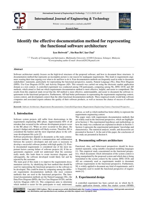 Pdf Identify The Effective Documentation Method For Representing The