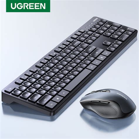 Ugreen 104 Key 2 4g Wireless Keyboard And Mouse Set ที่สามารถใช้งานได้กับคอมพิวเตอร์ Pc Macbook