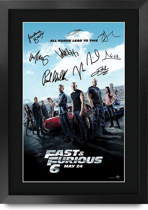 Hwc Trading Fast And Furious 6 Vin Diesel 16 X 12 Inch Ts