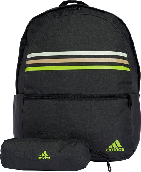 Adidas Classic Horizontal 3 Stripes Backpack Black Start Fitness