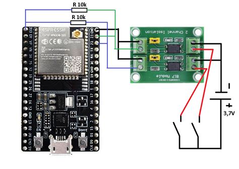 Solved How To Drive The Two Inputs Gpio23 And Gpio22 On The Esp32 With An External Signal