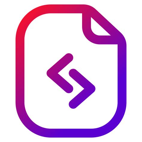 Coding Generic Gradient Outline Icon Coding Generic Gradient Outline Icon