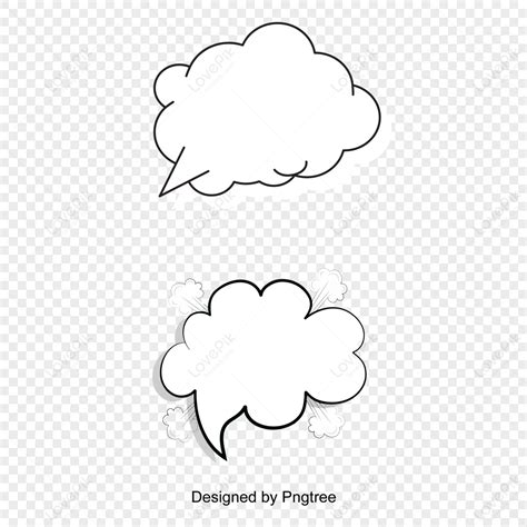 Cartoon Dialog Box Design Patternbox Sketchsimplehand Painting Png